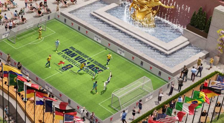 The official 2026 World Cup Fan Village will be at Rockefeller Center ...